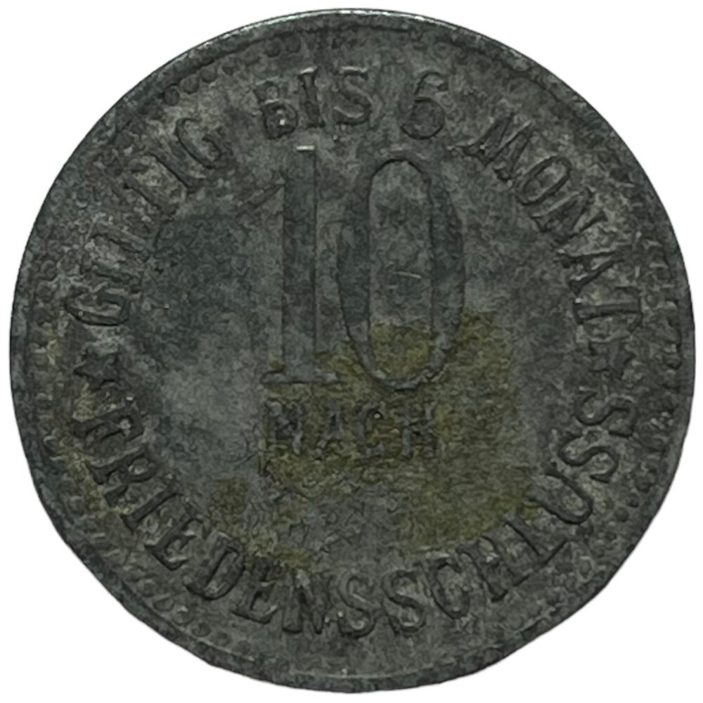 Германия, Германская империя, Пегниц 10 пфеннигов 1917 г.