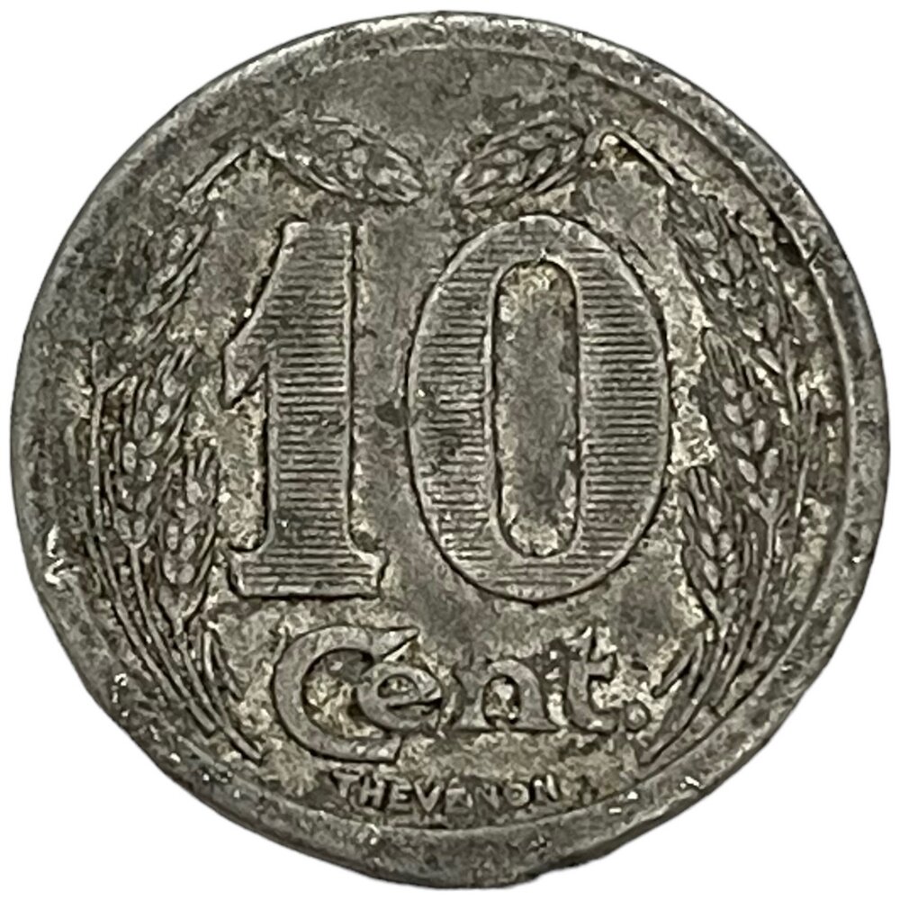 Франция, Эврё 10 сантимов 1921 г. (Al) (Лот №3)