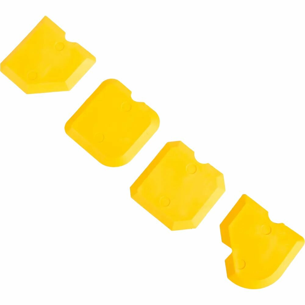 Набор шпателей резиновых для выравнивания герметика Makers 45 мм, 4 шт.