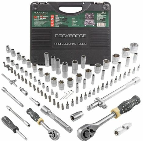 Набор инструментов "ROCK FORCE" RF-4941-5 (1/2", 1/4", 94 предмета, кейс)