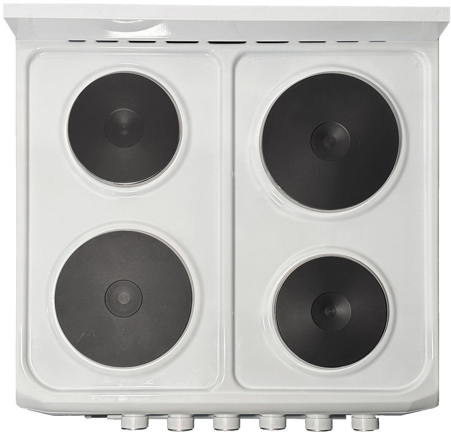 Электроплита Flama RE 1402 W 60 см, 4 конфорки, белый