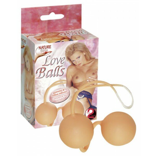 5145780000 Шарики вагинальные Nature Skin Loveballs (телесные)