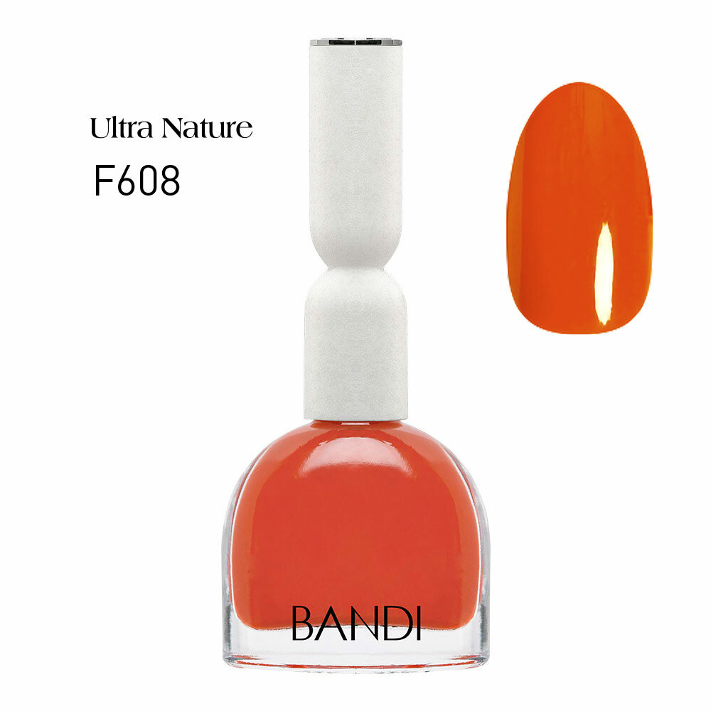 Лак для ногтей BANDI Ultra Nature, Real orange, F608s, 10 мл