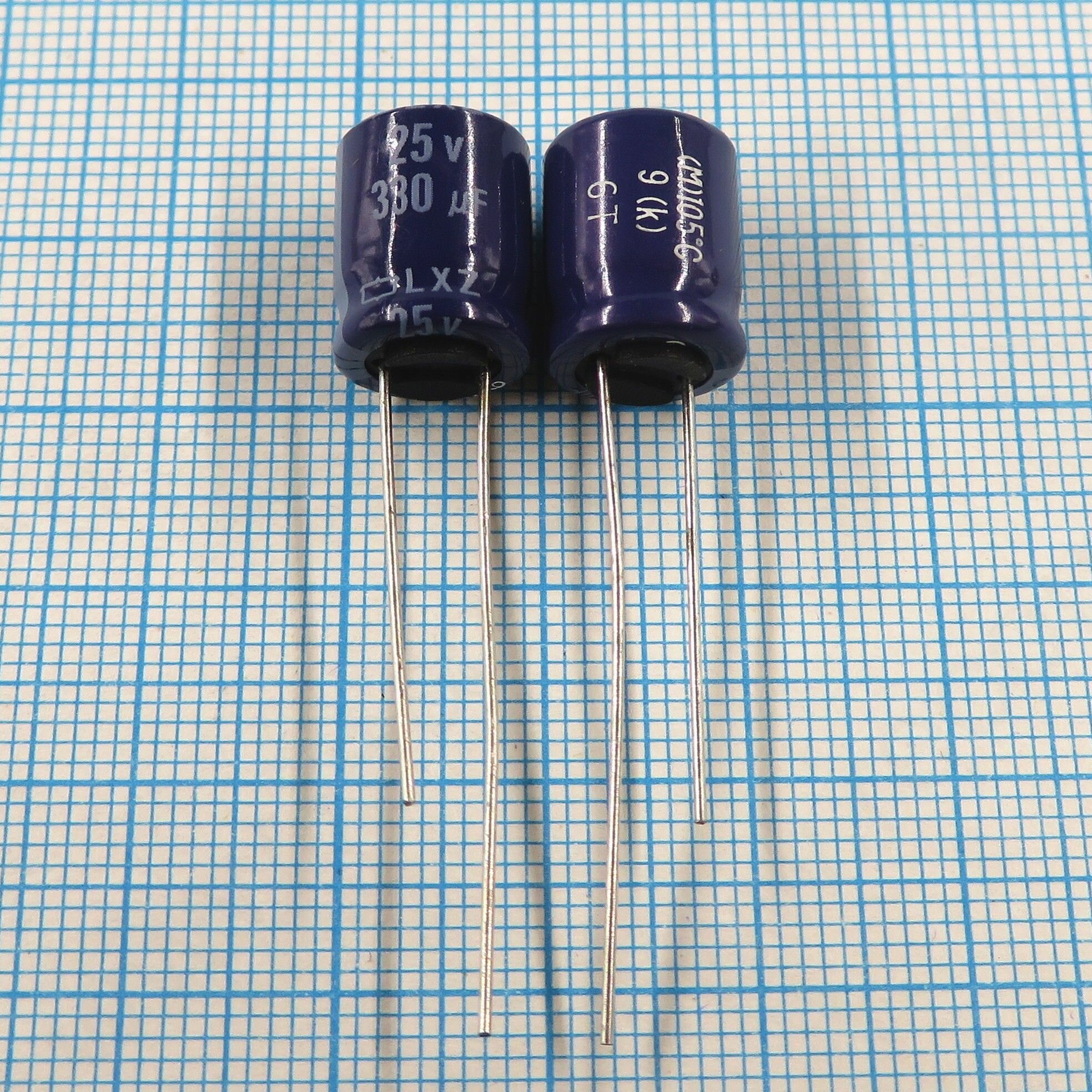 330uF 25v 25v330uF 10x12.5 LXZ - Электролитический конденсатор