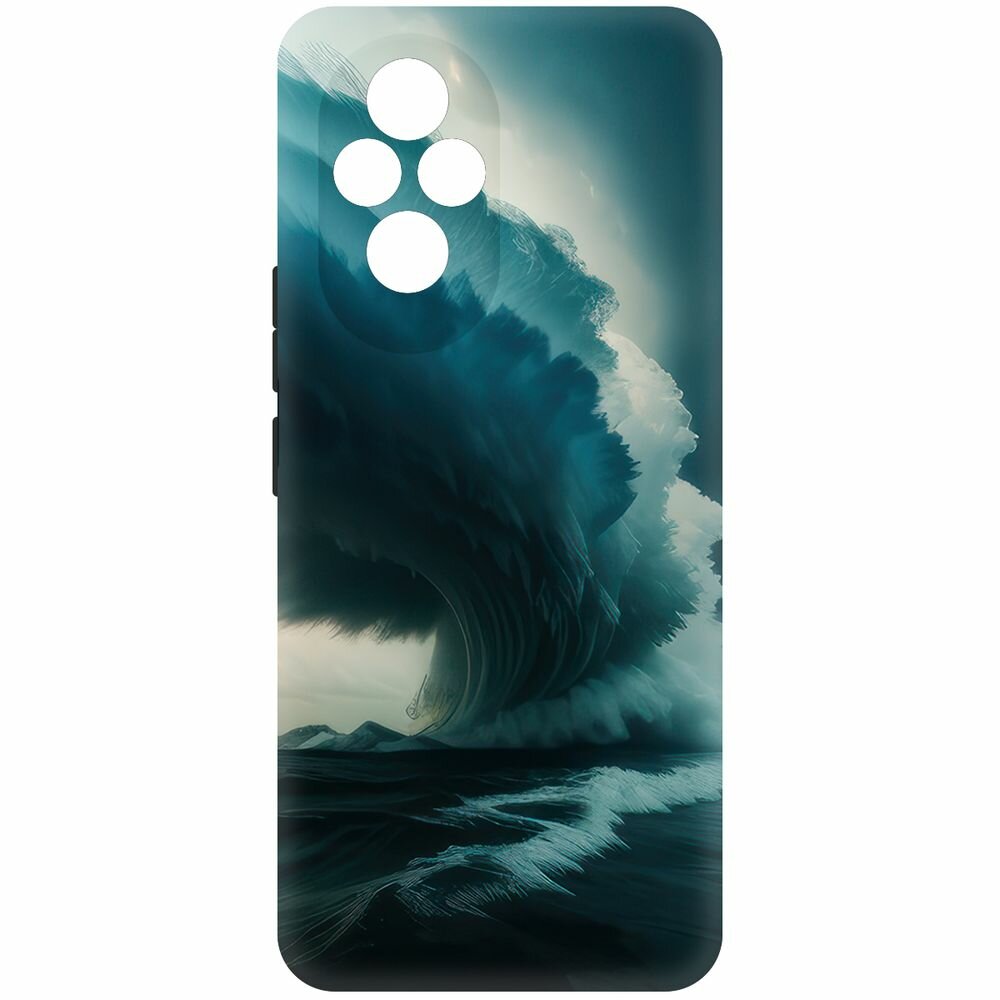 Чехол-накладка Krutoff Soft Case Торнадо для Honor 200 черный