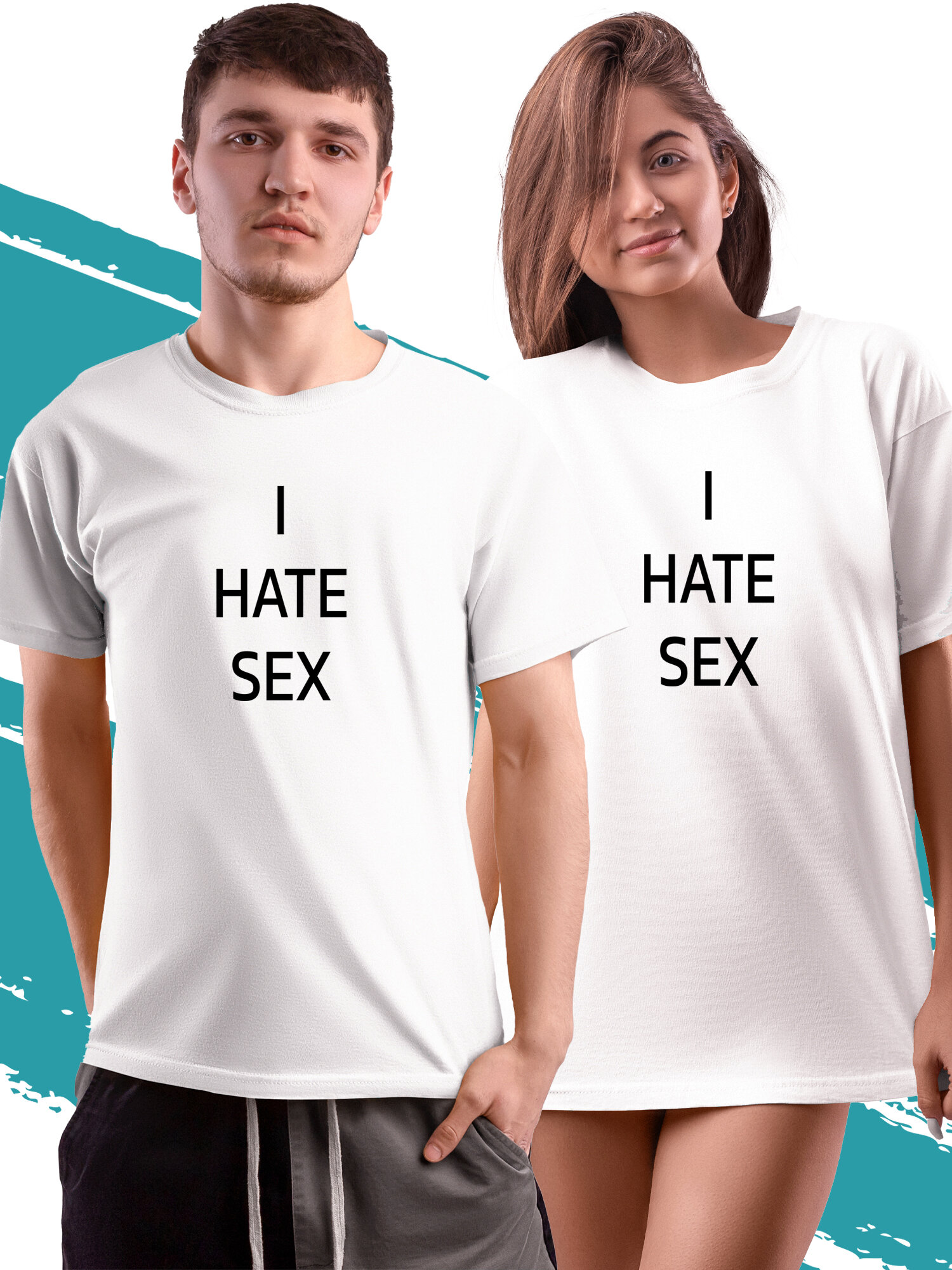 Футболка i hate sex