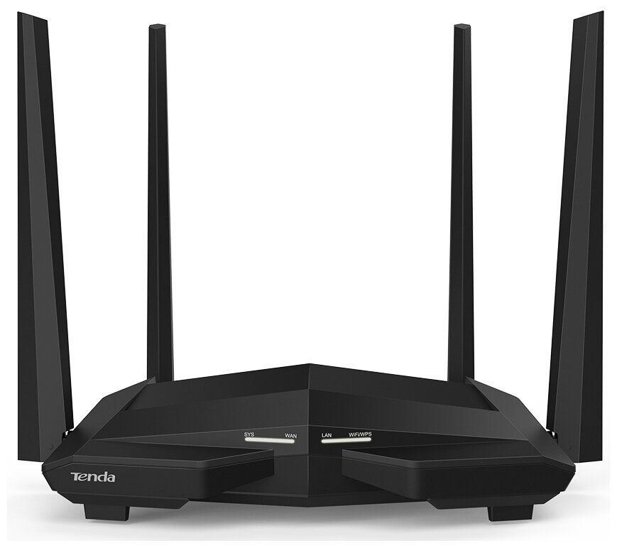 Tenda AC10 Двухдиапазонный гигабитный Wi-Fi роутер AC1200, до 300 Мбит/с на 2,4 ГГц + до 867 Мбит/с до 5 ГГц