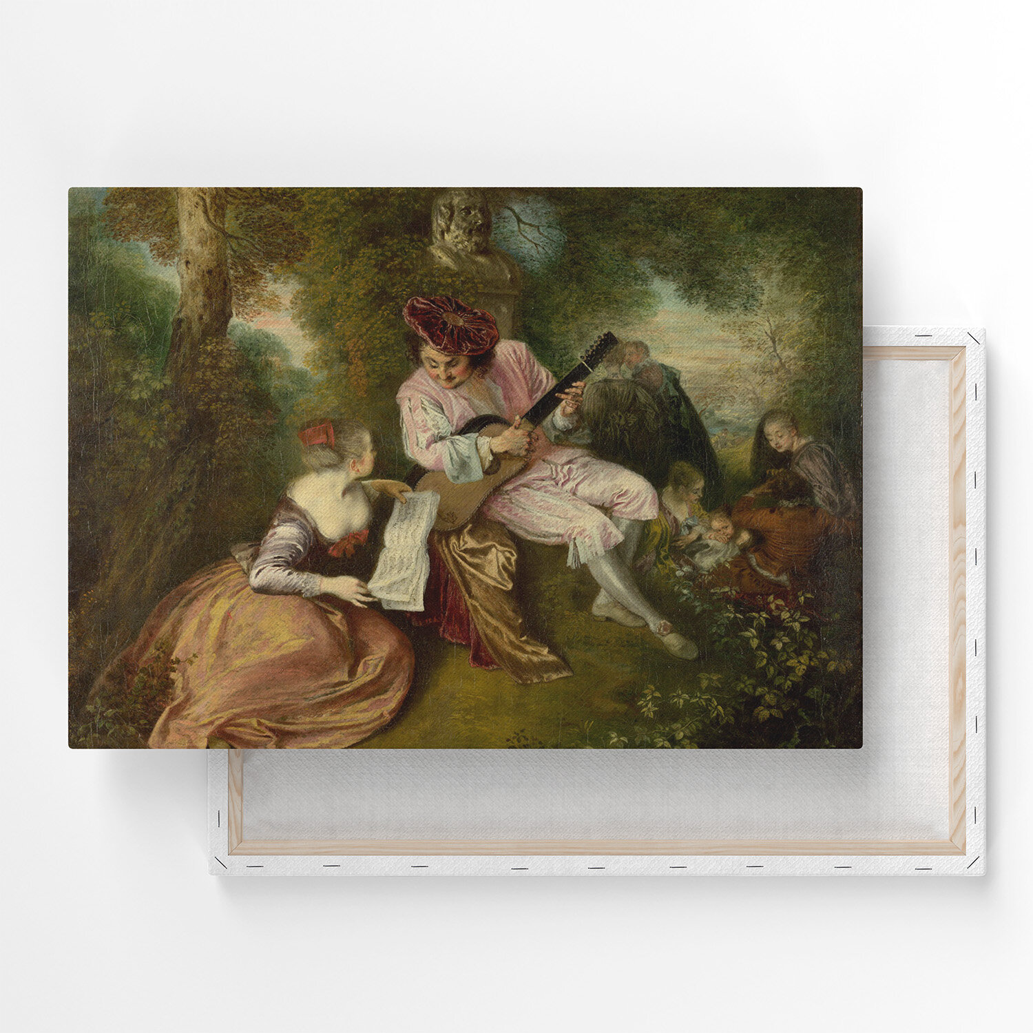 Картина на холсте, репродукция / Антуан Ватто - Гамма Любви / Размер 30 x 40 см