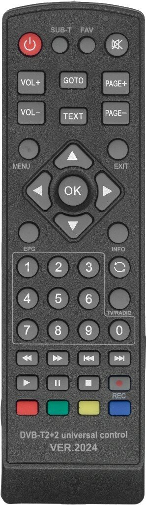 UNIVERSAL ClickPdu для приставок DVB-T2+2 ! версия 2024 г, универсальный, Пульт ДУ, Huayu