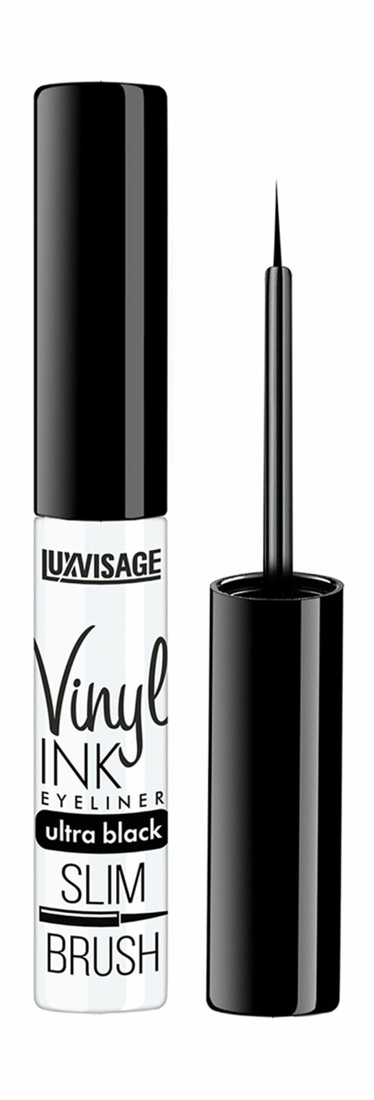 LUXVISAGE Подводка для глаз Vinyl INK ultra black, ультра черная