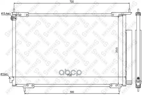 Ns94772=Ava Hd5201 [80101Scaa01] ! Радиатор Конд Honda Cr-V 2.0 02-06 Stellox арт. 1045096SX