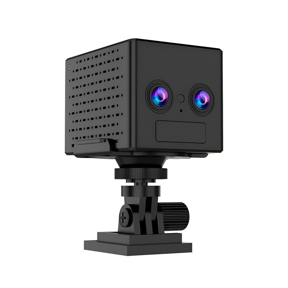 Беспроводная миниатюрная 4G IP камера 3mp (Ultra FullHD) с SIM картой J-M-C Duos-VC-76(4G) (W5483RU) с двумя объективами 6X zoom, датчиком движения и