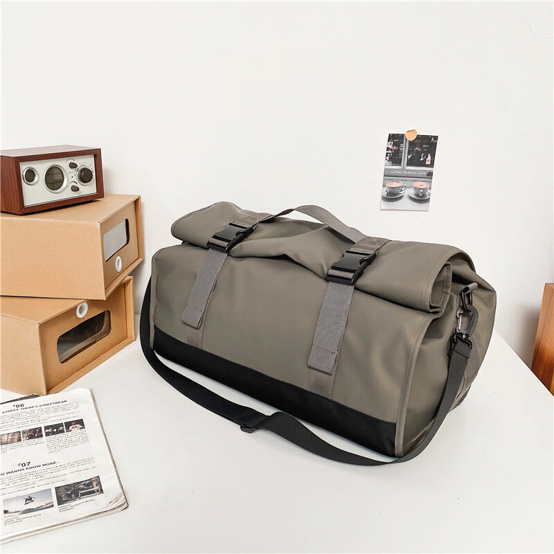 Дорожная сумка на короткие расстояния, мужская сумка, женская деловая поездка, складная дорожная сумка большой вместимости, фитнес-сумка с разделением влажной и сухой одежды