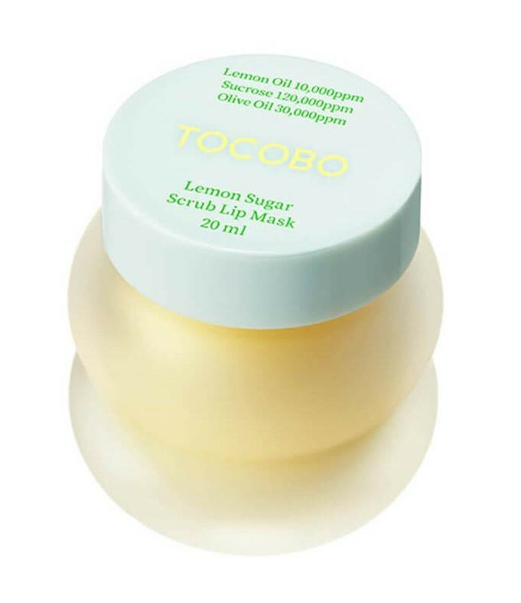 Несмываемый скраб-маска для губ Tocobo Lemon Sugar Scrub Lip Mask 20 мл