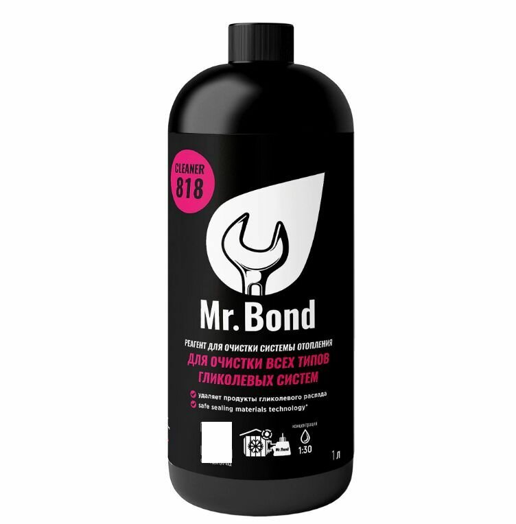 Реагент Mr.Bond Cleaner 818 для очистки всех типов гликолевых систем 1 л