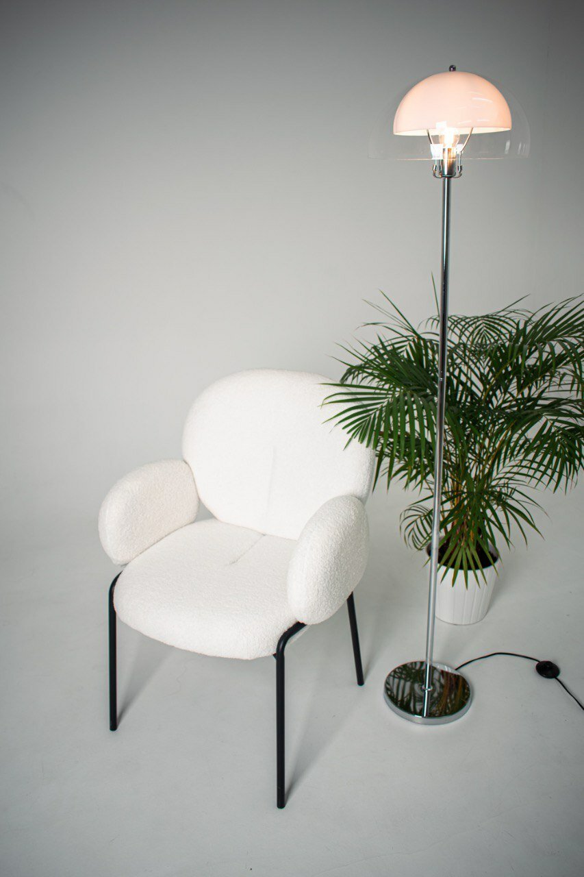 Кресло "Пастораль" Loft-outlet, букле, с подлокотниками, мягкое