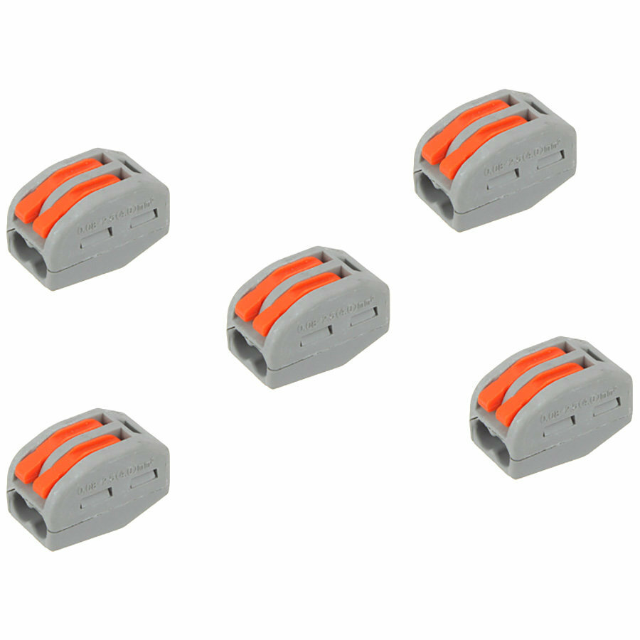 Разъем Клемма экспресс колодка 0.08*2.5/4мм, 2-проводная, упаковка 5шт