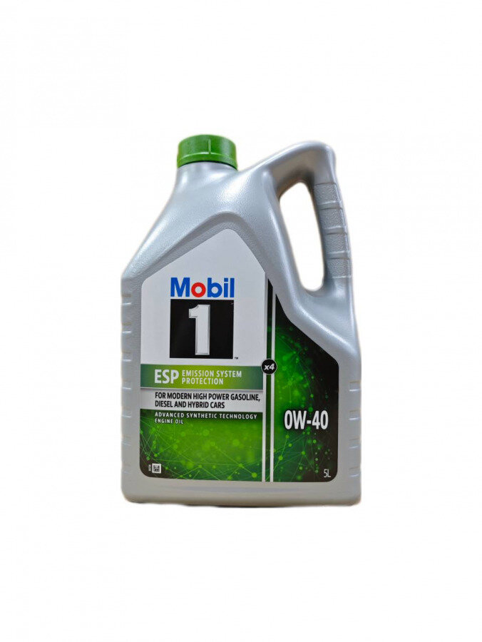 Масло моторное MOBIL 1 ESP X4 0W-40, 5л