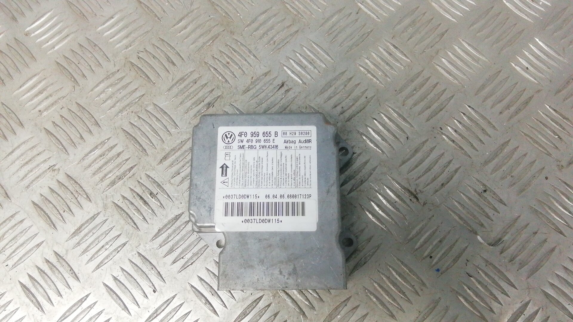 Блок управления airbag AUDI A6 C6, Номер 4f0959655b