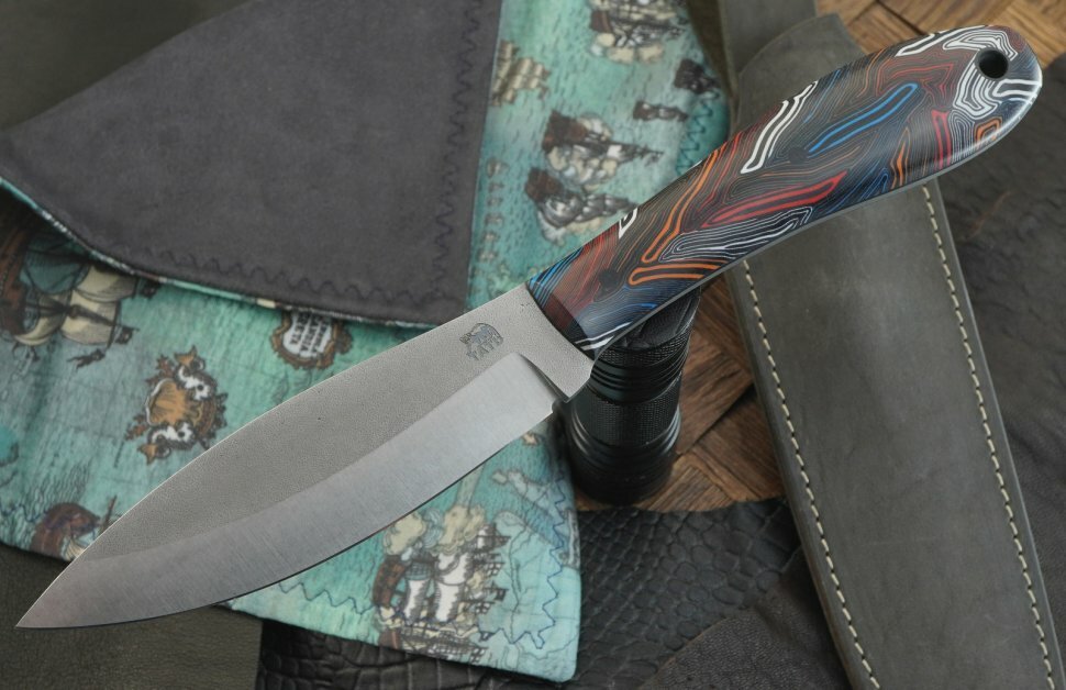 Мастерская Тать (Антон Белоусов) нож Канадец, сталь Elmax, SW, рукоять GMascus