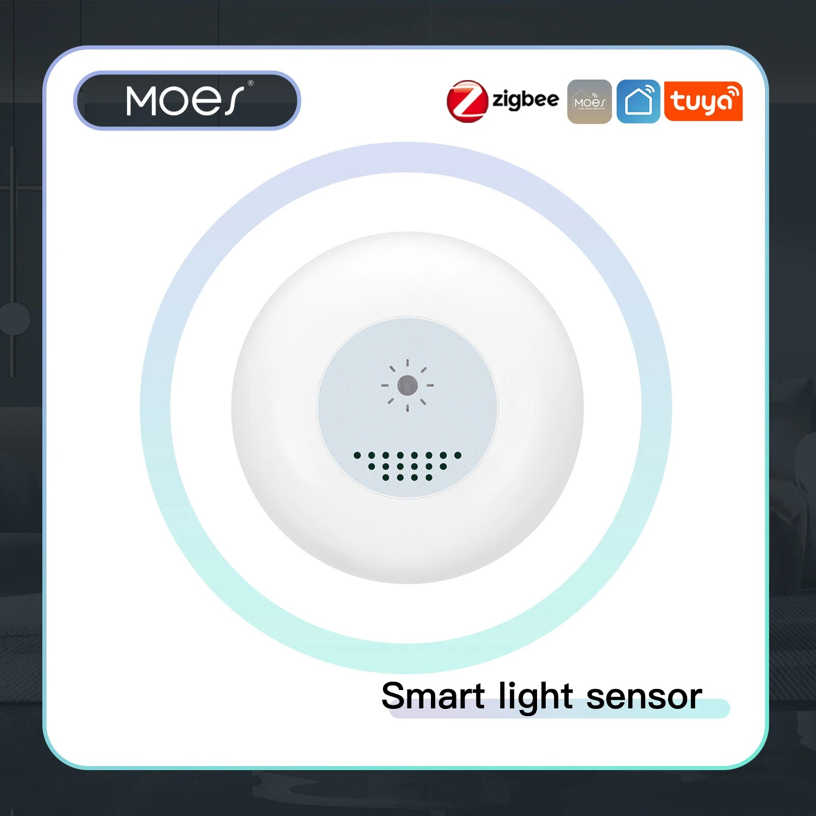 MOES Tuya Zigbee Датчик освещенности