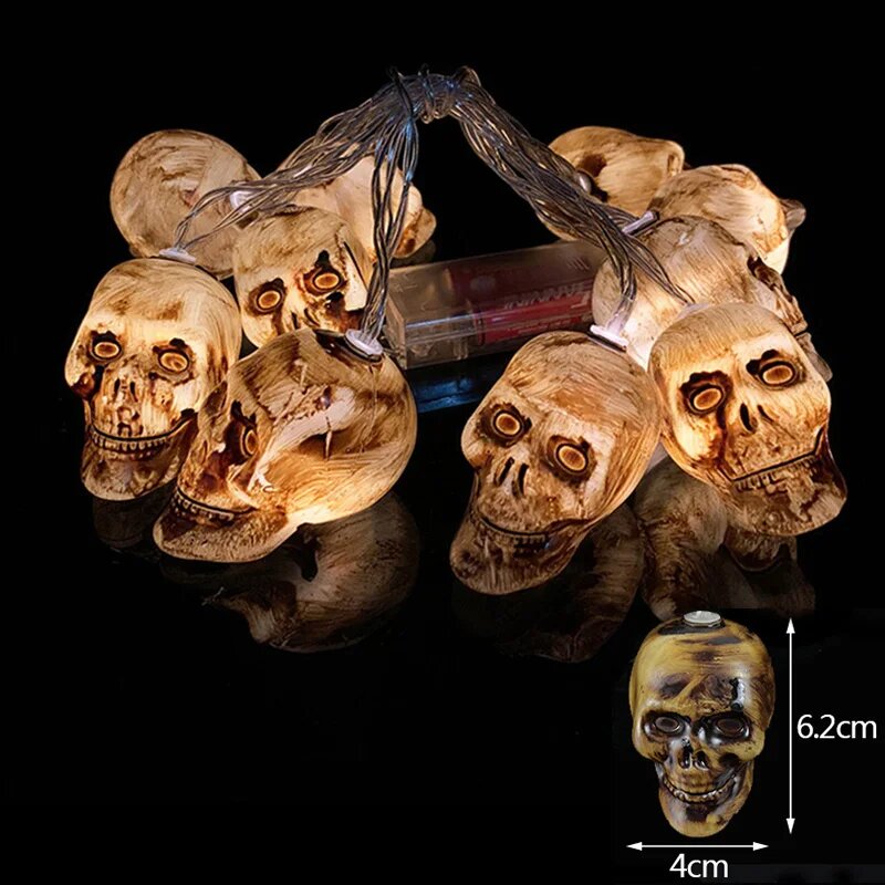 Светодиодные гирлянды на Хэллоуин, пластик, 10 штук Style10