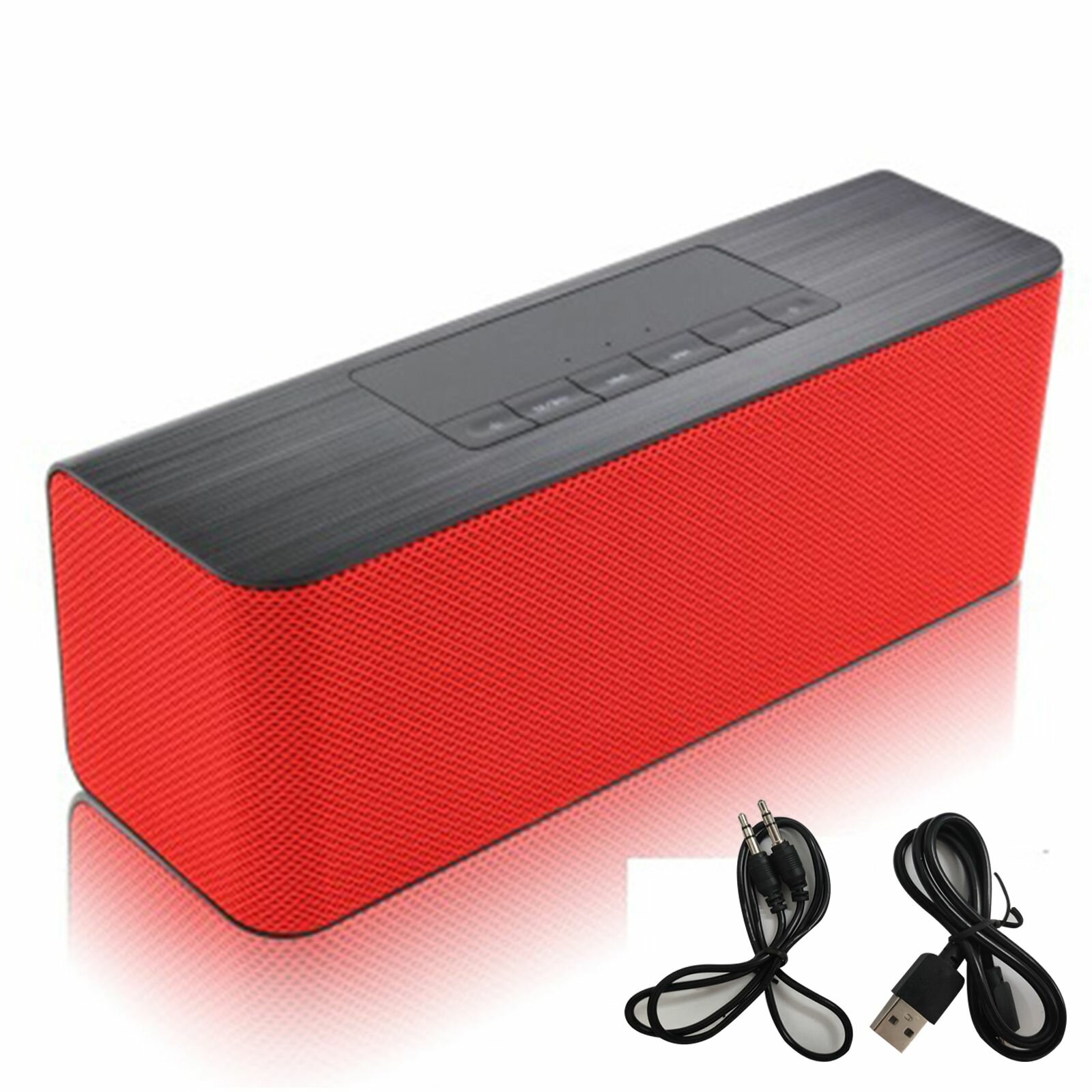 Bluetooth-совместимый динамик, беспроводной стереозвук, музыкальный сабвуфер, SoundBox, встроенный микрофон, AUX TF-карта для ПК, смартфона