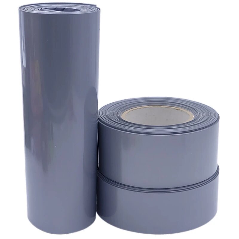 Термоусадочная трубка ПВХ 30-80 мм Width 55mm, серый, 2 meter