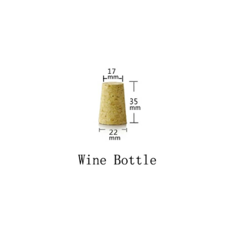 Деревянные конусные пробки для бутылок 10 шт. Wine bottle