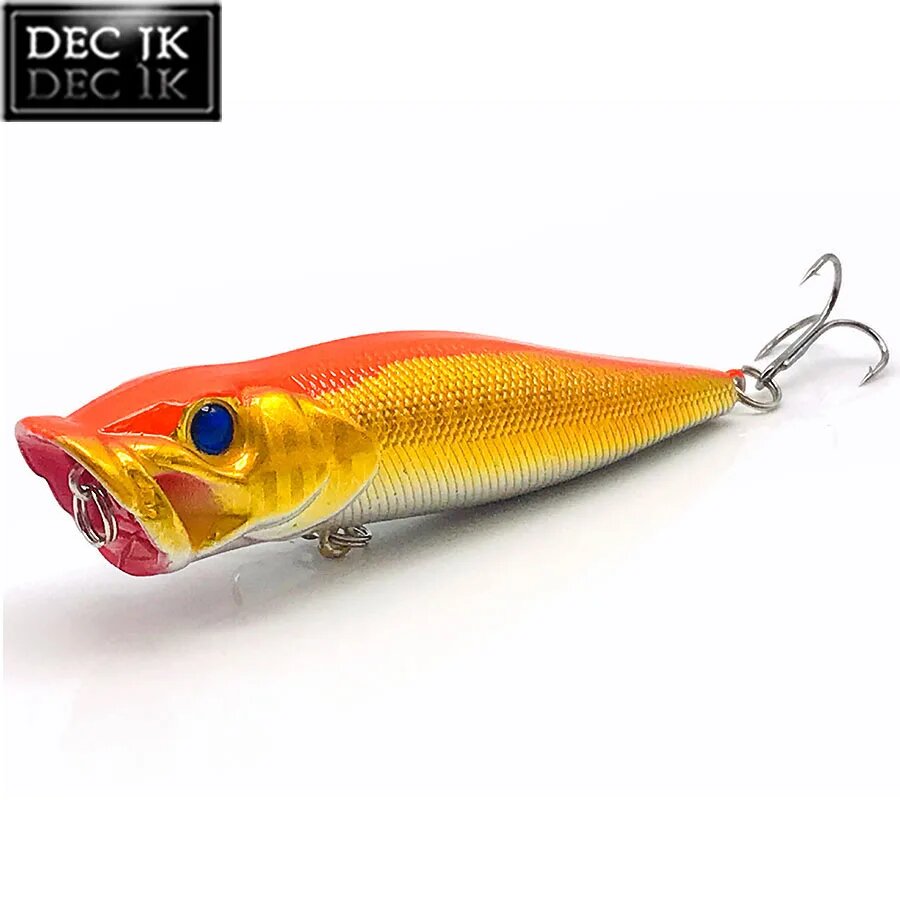 DEC JK Big Popper Воблер 3D Глаза для Щуки C3 1PCS