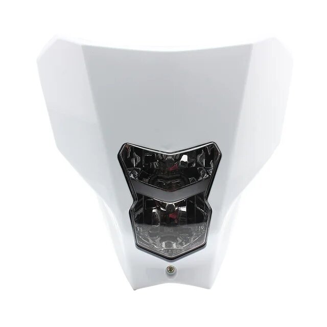 Фары для мотоцикла Honda CRF 450, мотокросса, эндуро, обтекатель, Налобная пластина, фары для внедорожника, аксессуары, Бесплатная доставка Белый, White