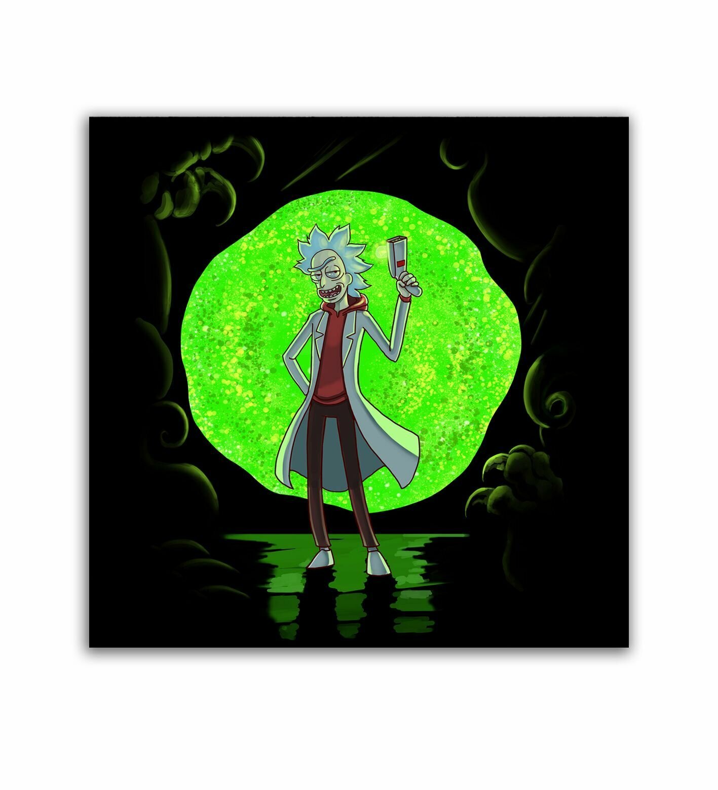 Картина интерьерная Rik из Рик и Морти 60-60