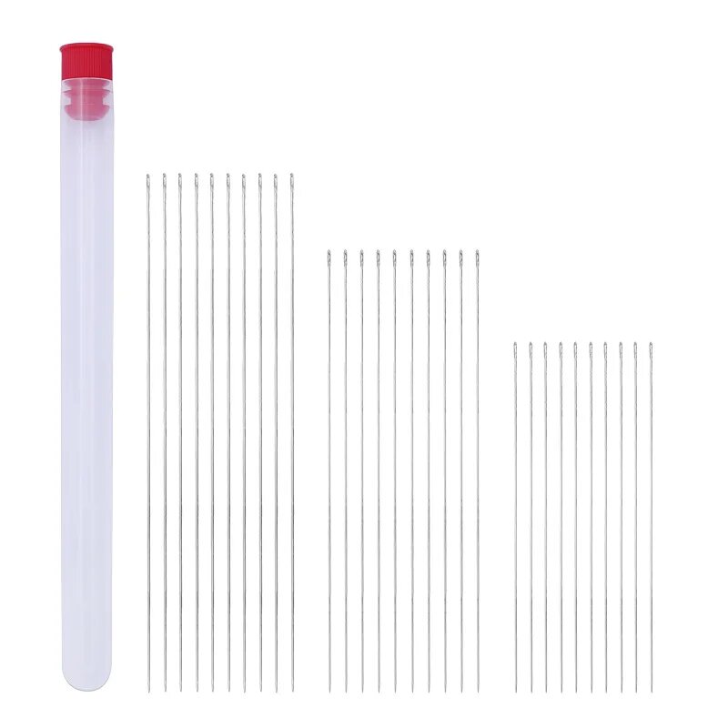 Иглы для бисера DONYAMY, набор из 30 шт, нержавеющая сталь