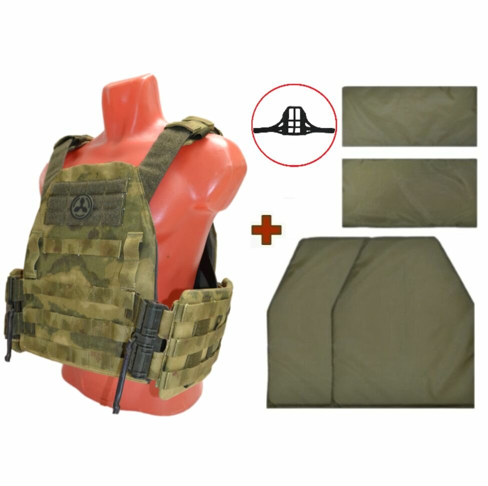 Бронежилет-плитоносец гранит 3 размер Мох (R-Karbid) + баллистика