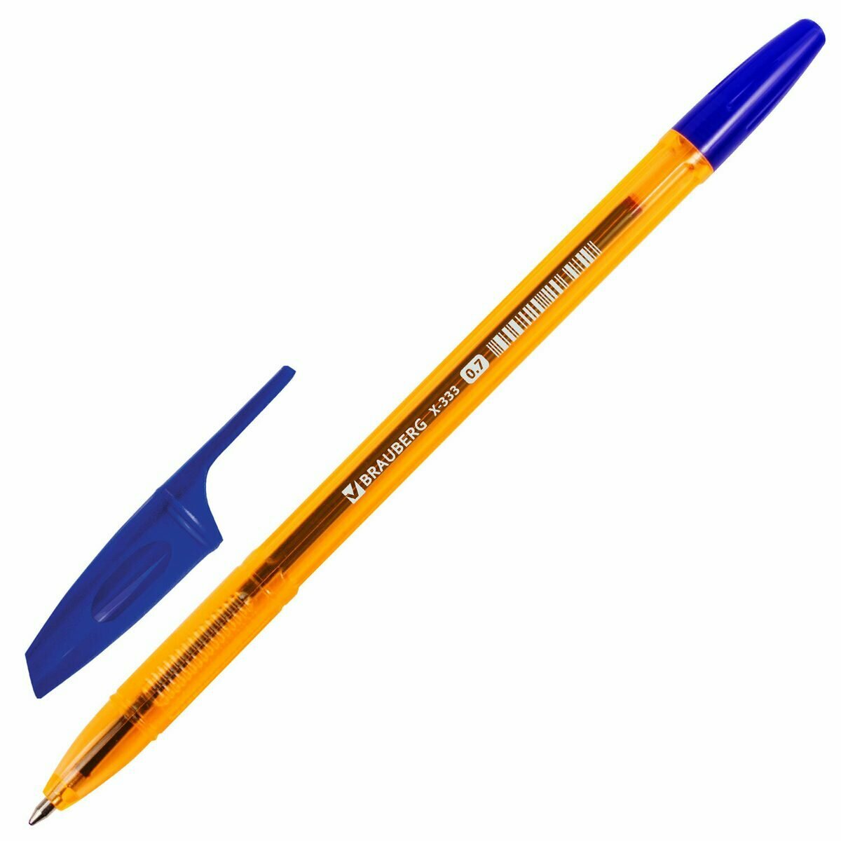 Ручка шариковая Brauberg X-333 Amber (0.35мм, синяя, корпус тонированный) (BP157), 50шт.
