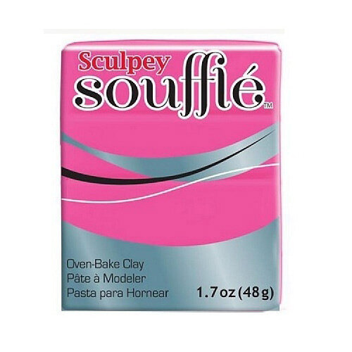 "Sculpey" Souffle полимерная глина SU 48 г СК/Распродажа 6503 ярко-розовый
