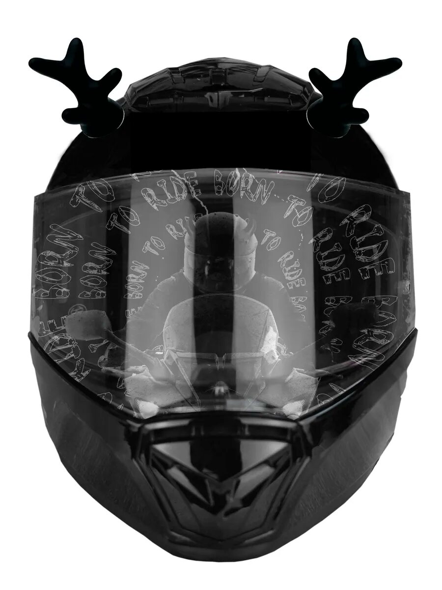 Рожки оленя "Бемби" MOTOTOR для мото / вело и горнолыжного шлема