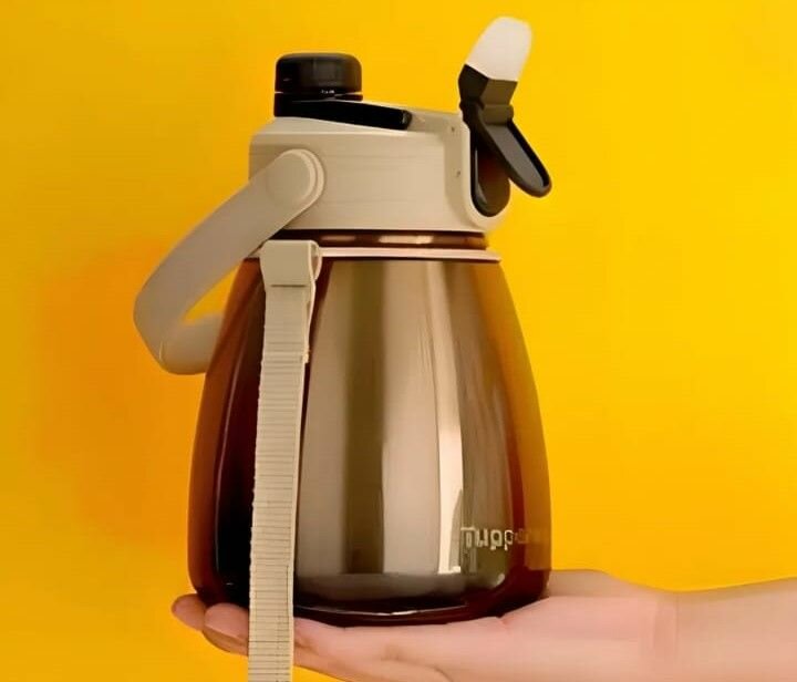 Термос "Спутник" 1 л. с ручкой, золотой. Tupperware