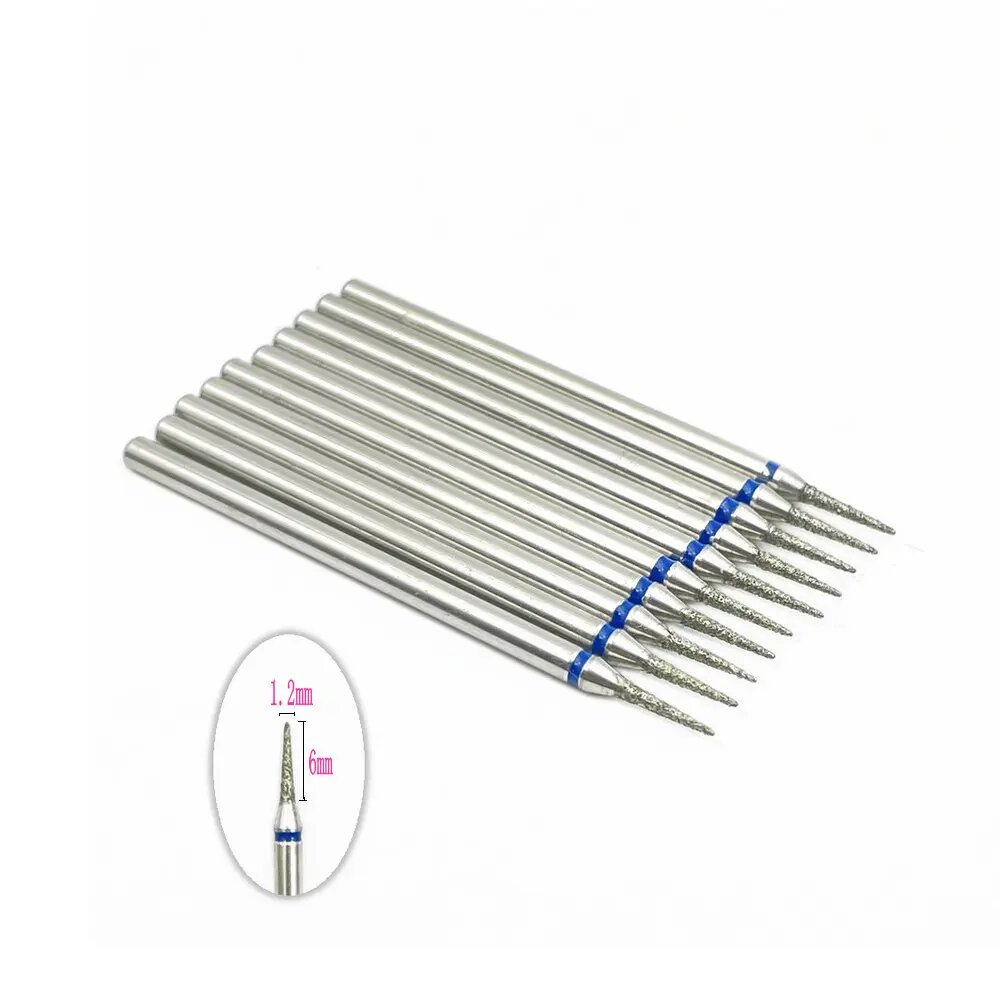 Наборы алмазных шлифовальных сверл Xceldent 10 шт. 2,35 мм 28-MB12