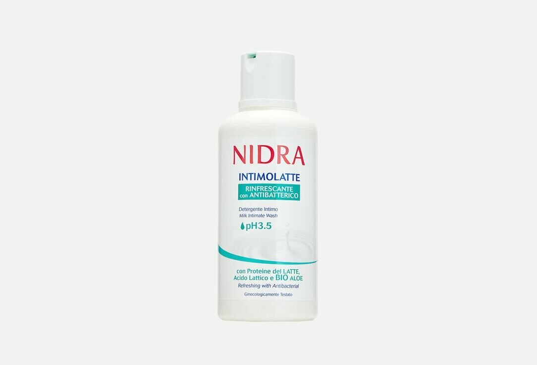 Гель для интимной гигиены NIDRA refreshing milk intimate wash with antibacterial 500 мл