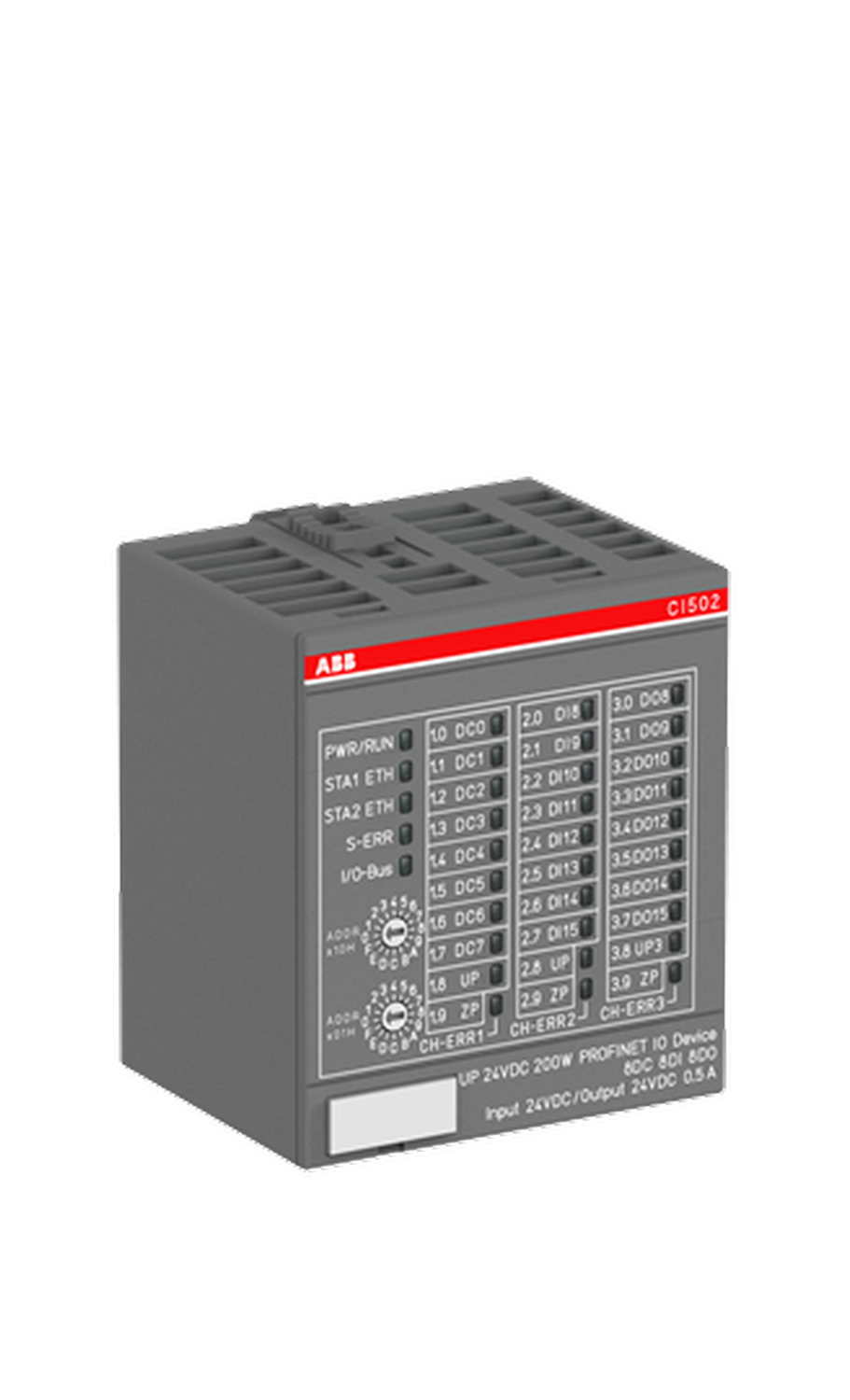 Модуль интерфейсный 8DI/8DO/8DC CI502-PNIO 1SAP220700R0001 | ABB (1 шт.)