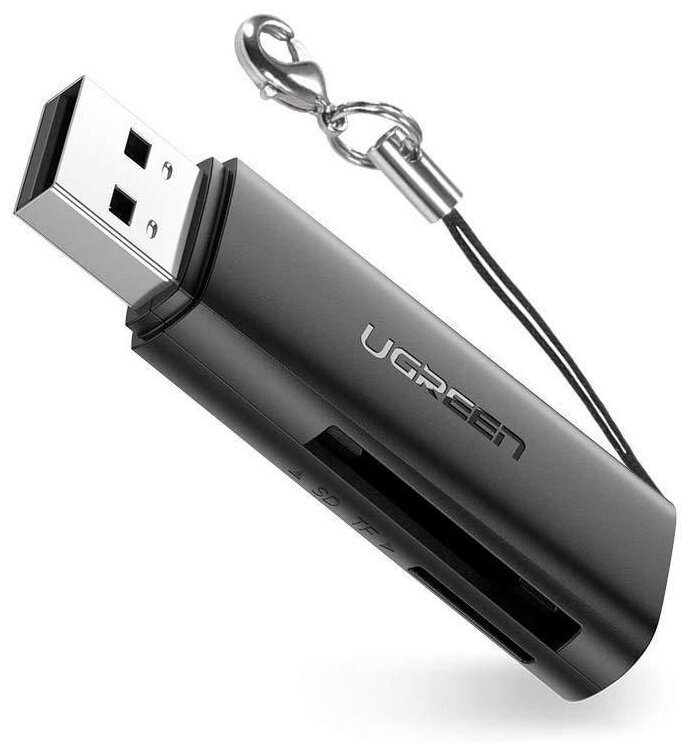 Кардридер UGREEN CM264 (60722) USB3.0 Multifunction Card Reader. Цвет: черный