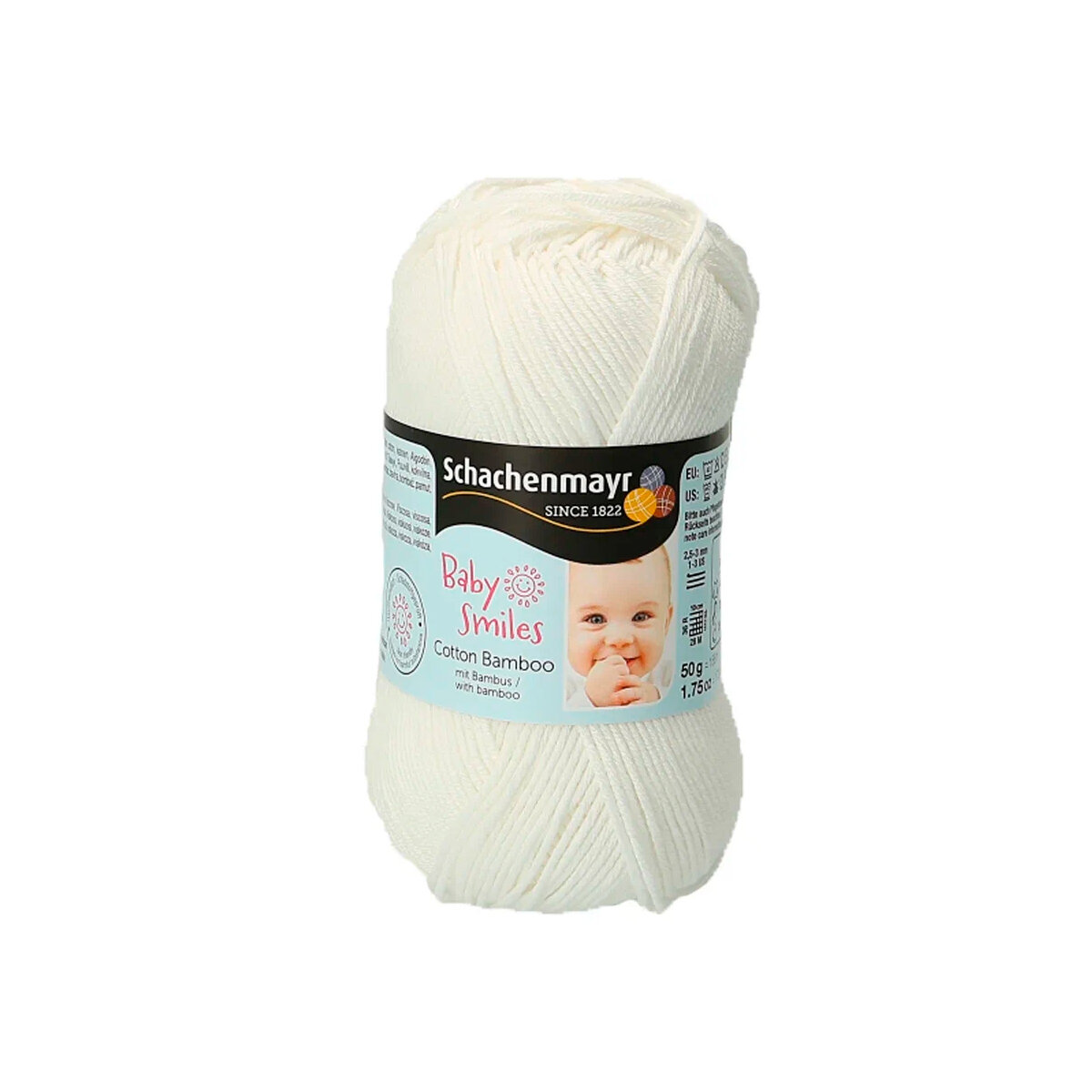 Cotton Bamboo /Коттон Бамбу/ пряжа Schachenmayr Baby Smiles, MEZ, 9807370 (01002, natur (натуральный), молочный)