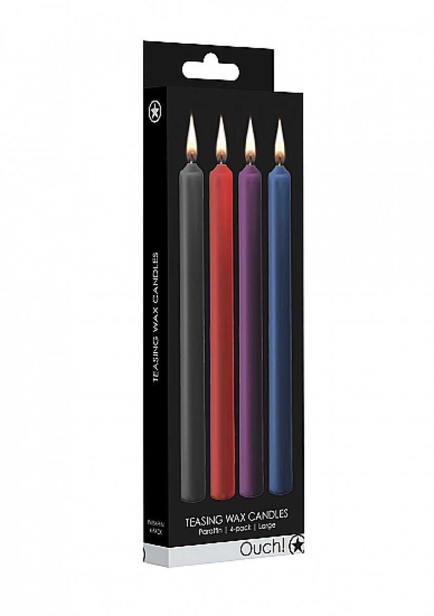 Набор разноцветных BDSM-свечей Teasing Wax Candles Large