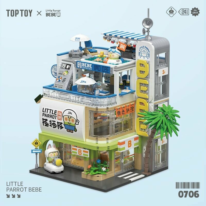 TOPTOY 3d конструктор/Серия Little Parrot BEBE Mall/Игрушки для сборки строительных блоков YZ
