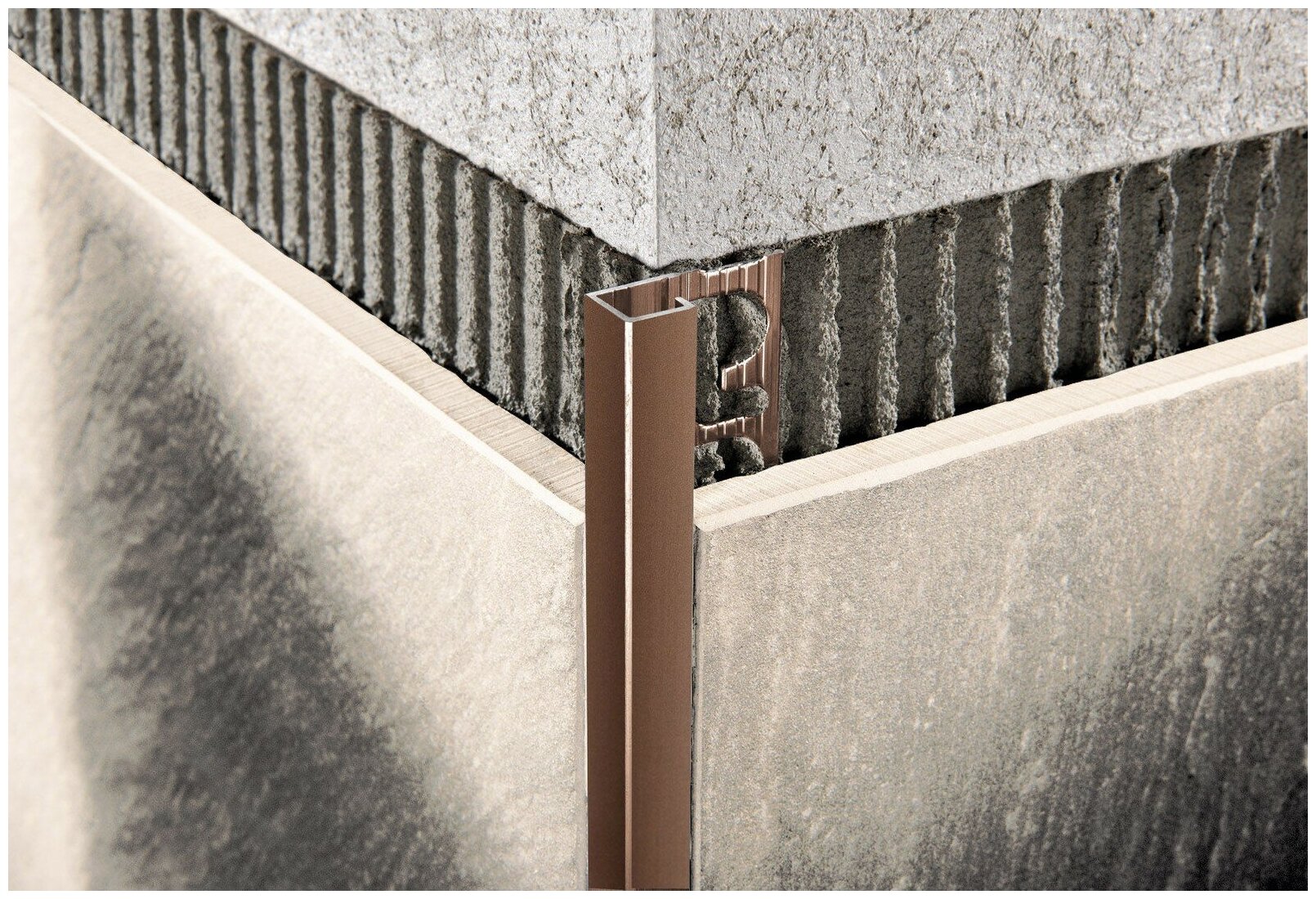 PROJOLLY SQUARE Алюминиевый профиль цвет медь блестящая размер 10 мм длина 2.7 метра. PROGRESS PROFILES. PJQSBR 10