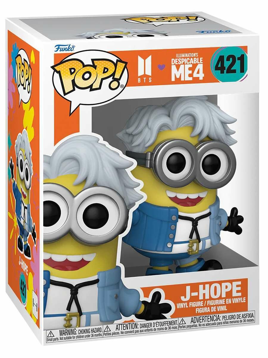 Фигурка коллекционная Funko POP! Rocks BTS X Despicable Me 4 J-Hope (421)