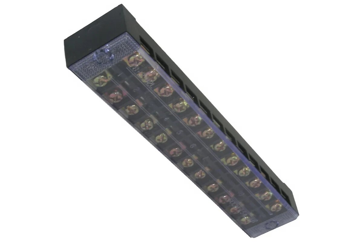 Клеммная винтовая колодка Pro Legend с крышкой 24 контакта М4 25 A 600 V 10 AWG 6 mm² PL3839