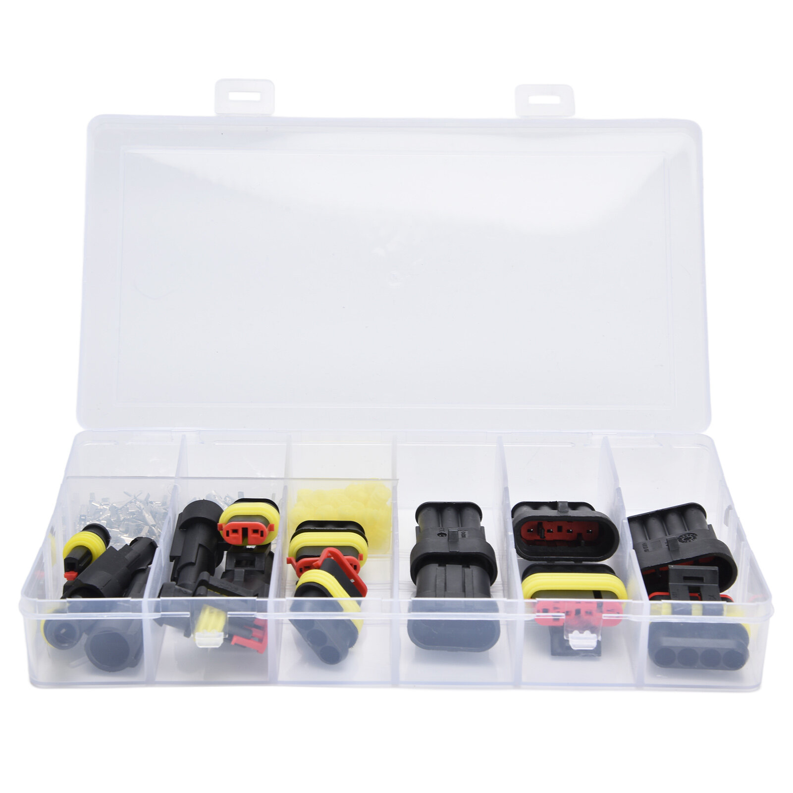 96 шт, комплект разъемов для проводов, автомобильные водонепроницаемые электрические разъемы «папа-мама»