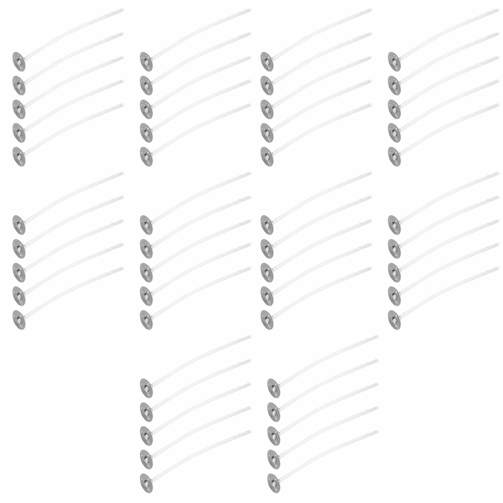 50 шт. фитили для свечей, предварительно вощеные хлопковые фитили с основой для изготовления ароматических свечей своими руками, 8 см/3,1 дюйма